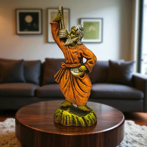 Handmade Terracotta Baul Singer Statue – Clay Folk Art Home Decor ...